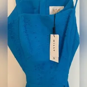 Milly | Dresses | Milly Crosby Butterfly Eyelet Dress In Blue | Poshmark